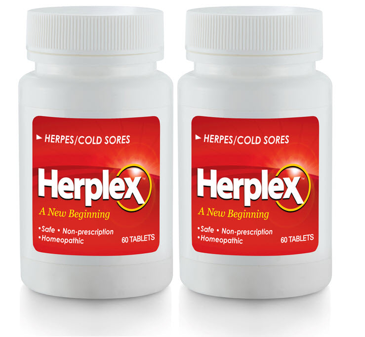 Herplex Tablets - (1) Bottle - 60 Count - Two Pack